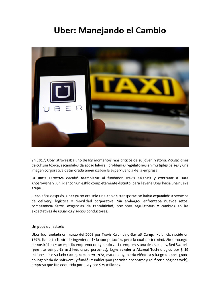 Uber v2 | PDF | Transporte