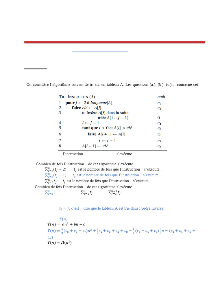 Contrôle Continu INF112 - Juin 2023 | PDF | Algorithmes | Ingénierie ...