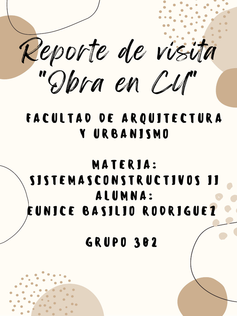 Reporte de Visita de Obra, Basilio Rodriguez Eunice 302_20231106_202933 ...