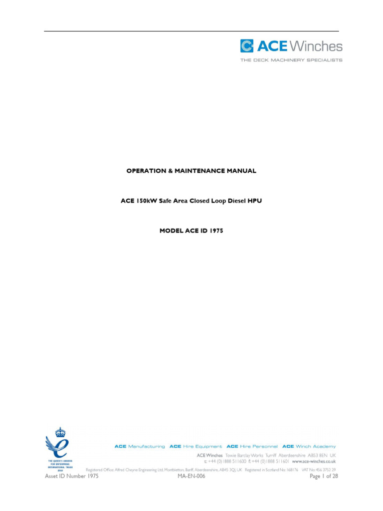 ACE 1975 Manual | PDF | Turbocharger | Valve