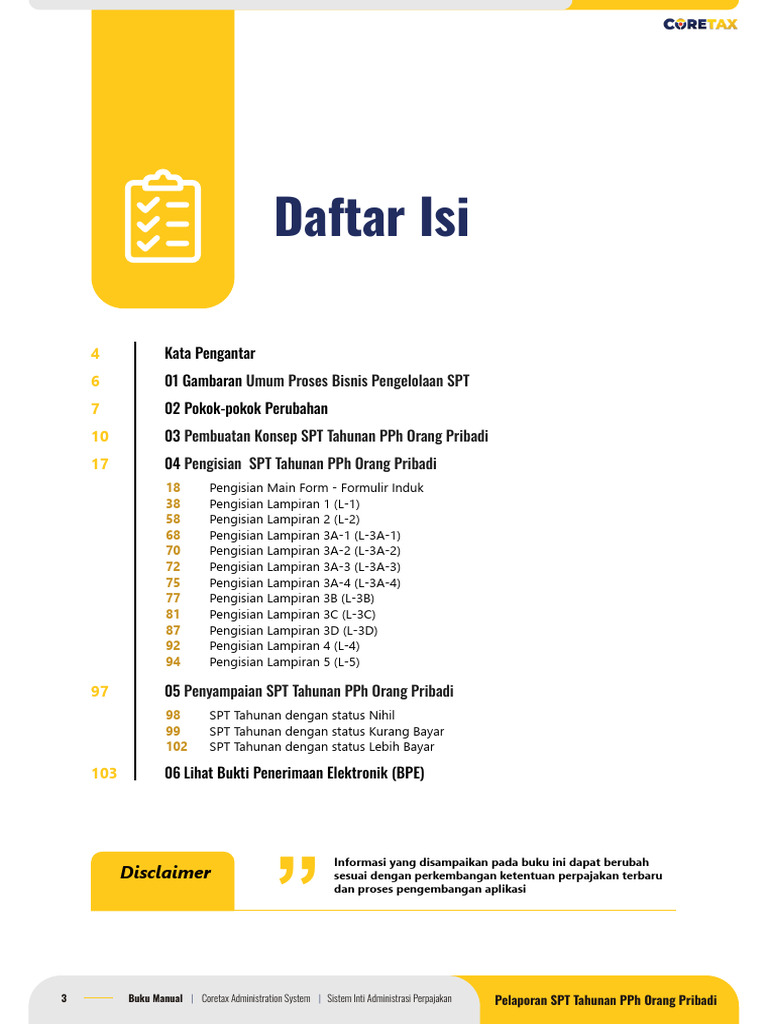 Buku Coretax 2024 - 15 Pelaporan SPT Tahunan PPH OP-1-5-3 | PDF