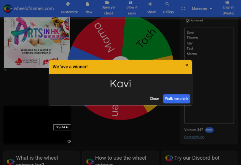 Wheel of Names Random name picker | PDF
