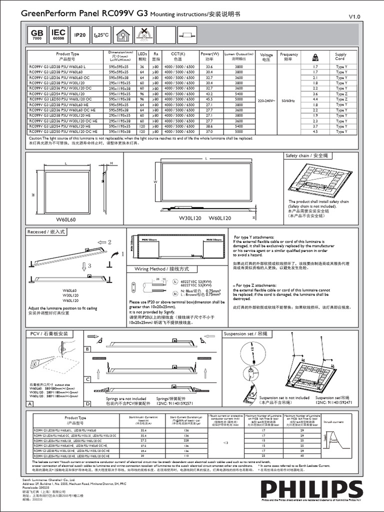 RC099V G3 Installation Guide | PDF | Power Supply | Materials