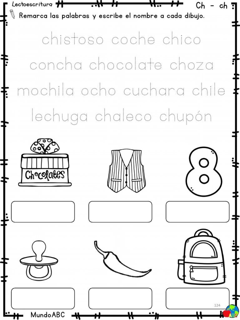 Chistoso Coche Chico Concha Chocolate Choza Mochila Ocho Cuchara Chile ...