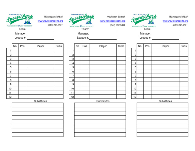 baseball-lineup-sheets | PDF