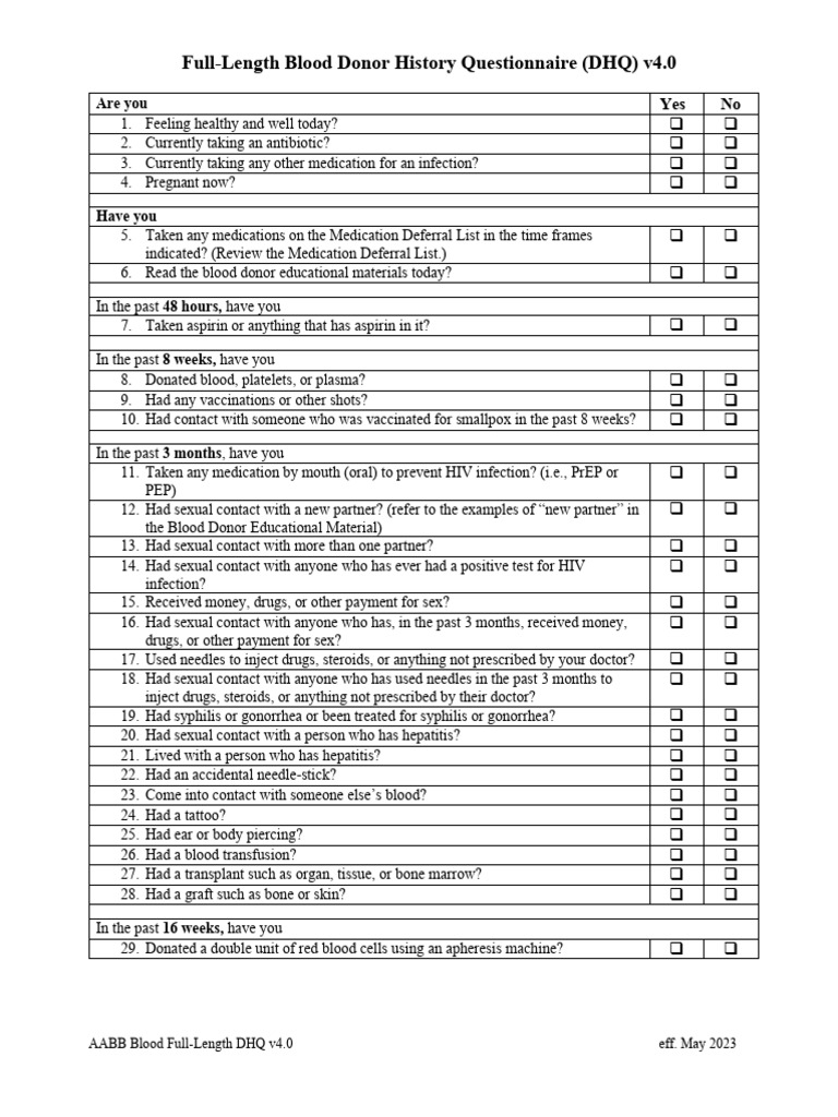 Blood Bank Donor Screening | PDF | Blood Donation | Public Health