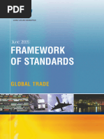 Safe Framework of Standards | PDF | Customs | Risk Management