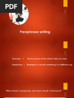 Paraphrasing Skills For RRL Writing - How To Paraphrase Effective | PDF ...