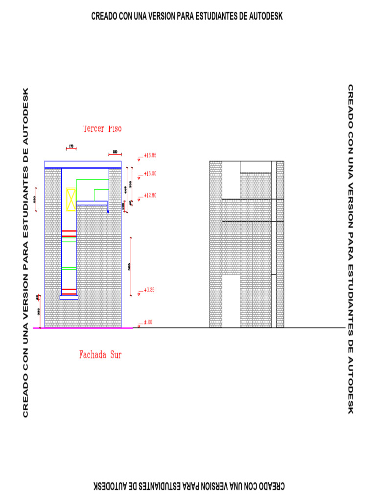 Casa Bianchi Cad 2d-Modelo Elevacion Final | PDF