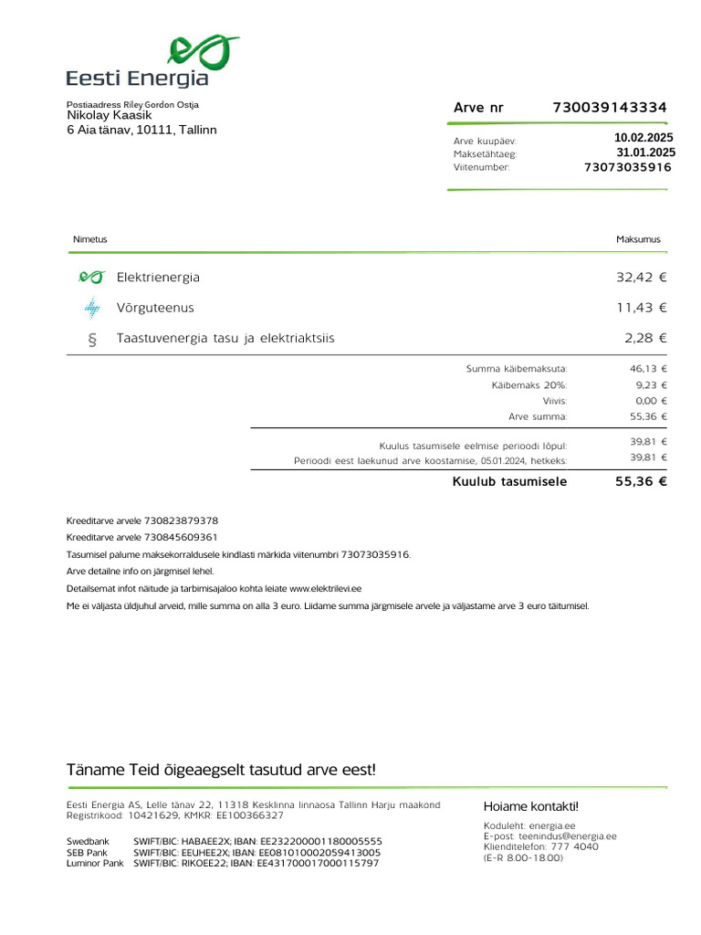 Energia Bill - Riley G | PDF