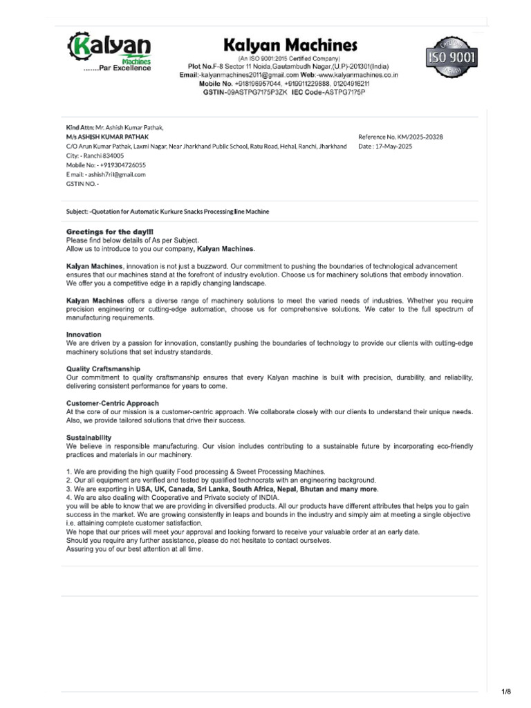 Mr. Ashish Kumar Pathak - 17th May 2025 | PDF