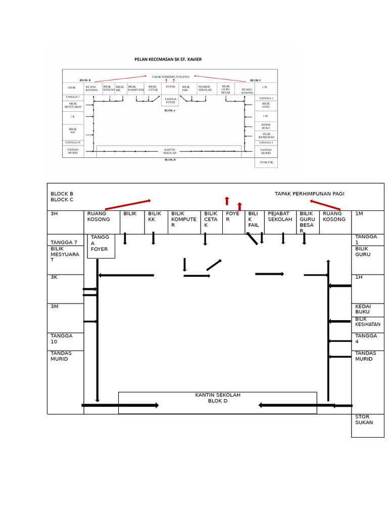 Denah Ruang SMK BTHO 1 | PDF