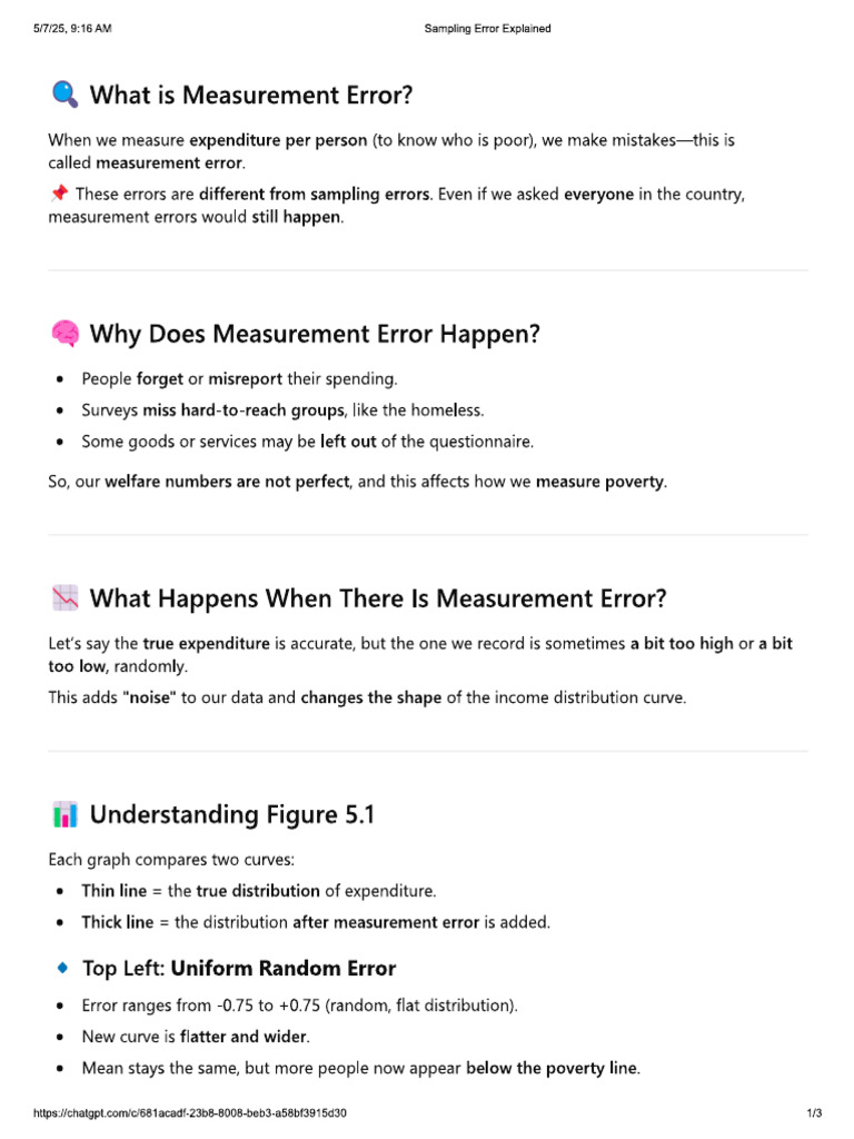 B Measurement Error | PDF