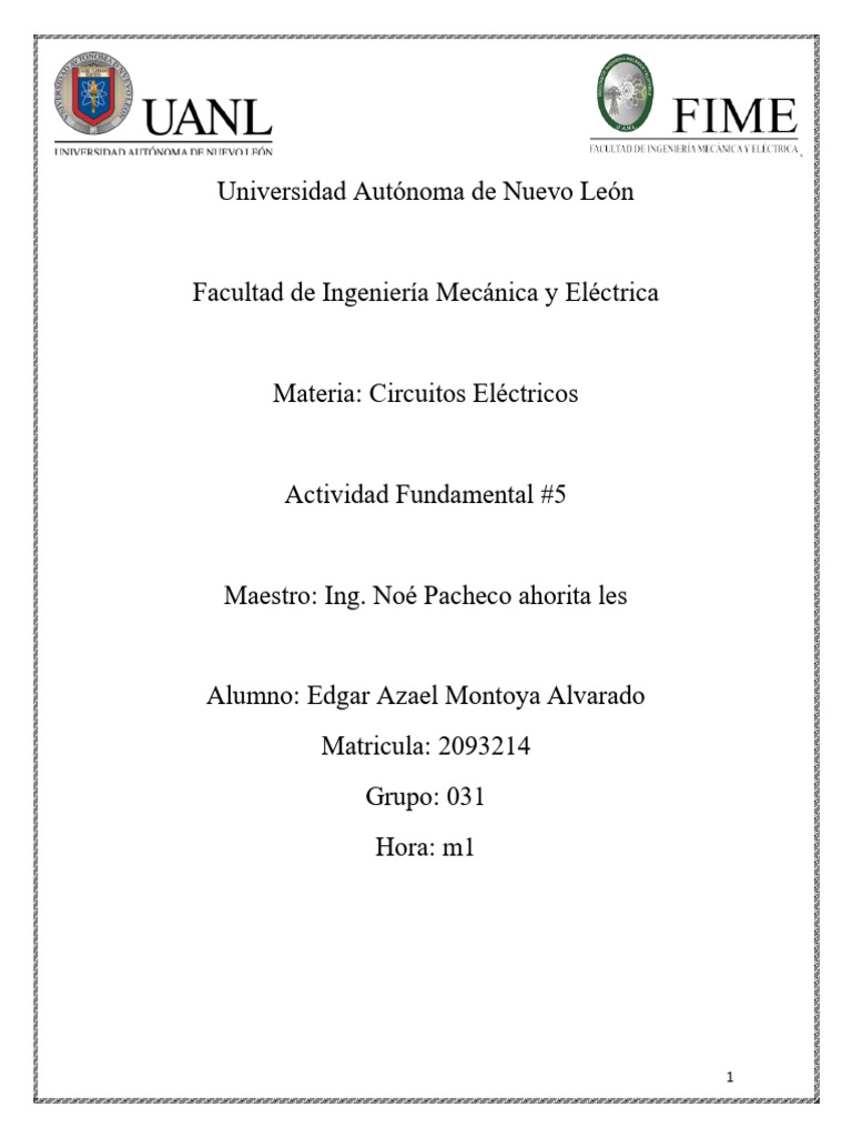 Act5 2093214 | PDF | Resonancia | Red eléctrica