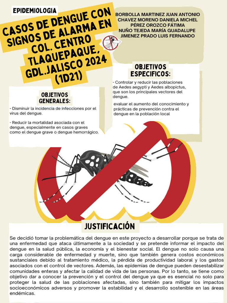 Cartel epidemiología del Dengue | PDF | Medicina | Medicina CLINICA