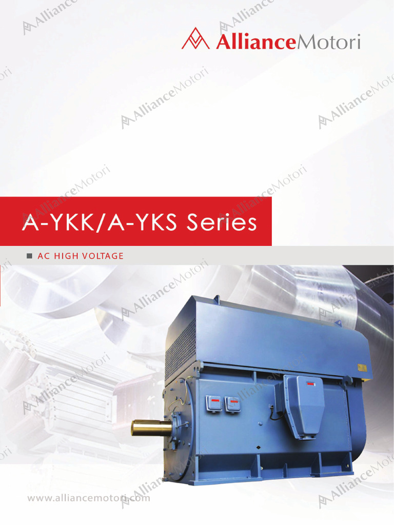 Alliance Motori High Voltage a-YKK Series (Brosure Motor) | PDF