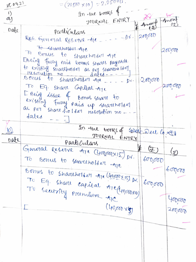 Bonus Share - 01, Semester - 05 | PDF
