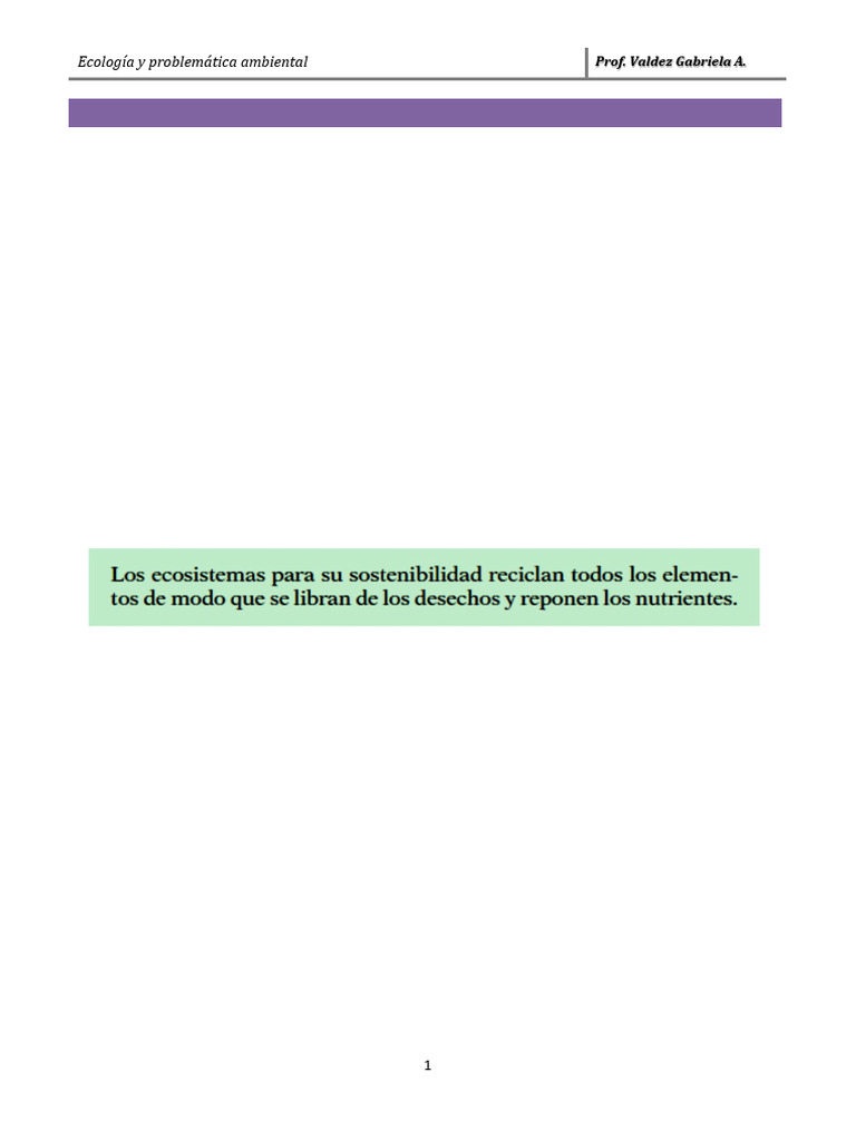 Ciclo de La Materia en Los Ecosistemas - 074004 | PDF | Ecología | Suelo