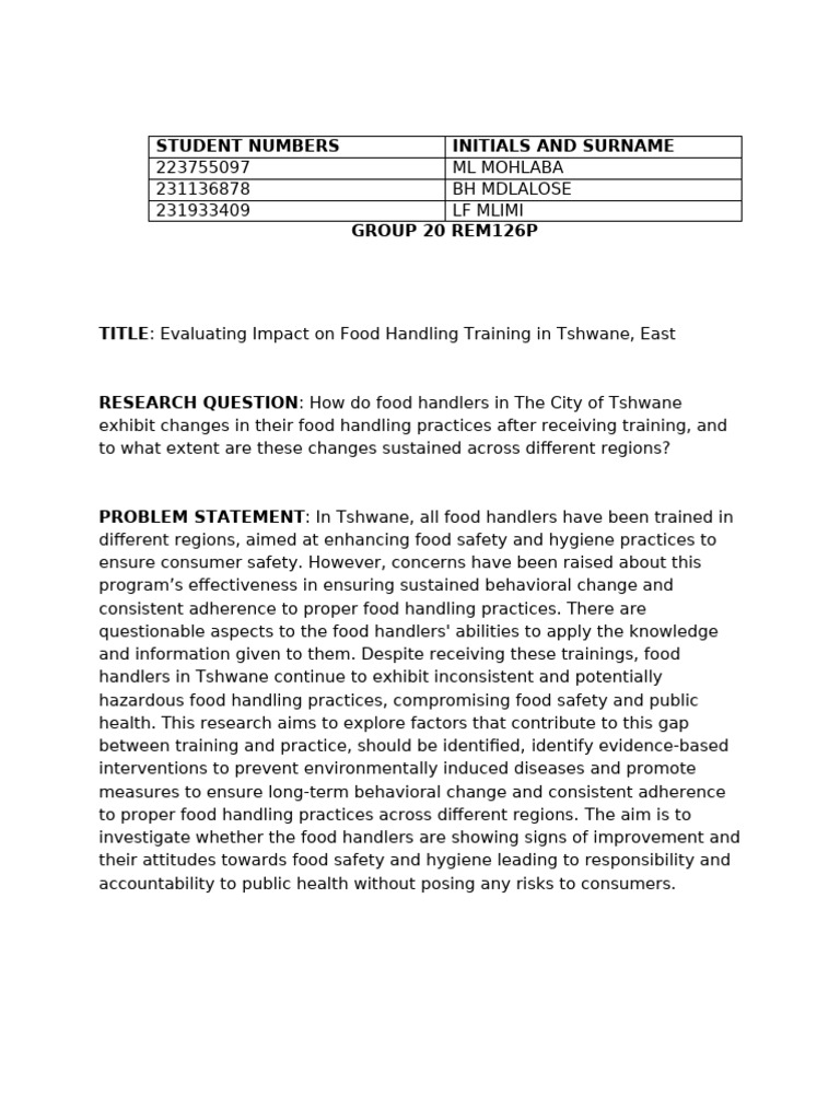 Research - Methodology - Assignment in The | PDF