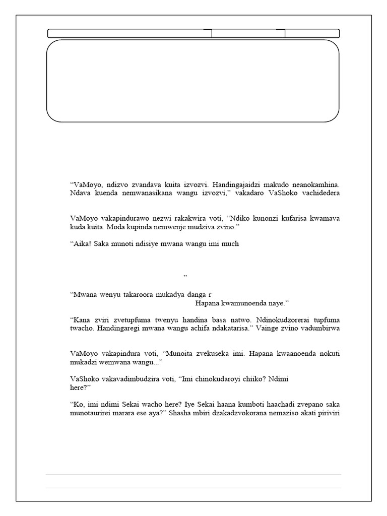 Shona I Session 1 G7 2020 | PDF