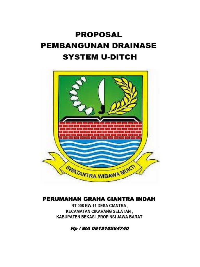 Proposal Drainase 1 RT 009 | PDF