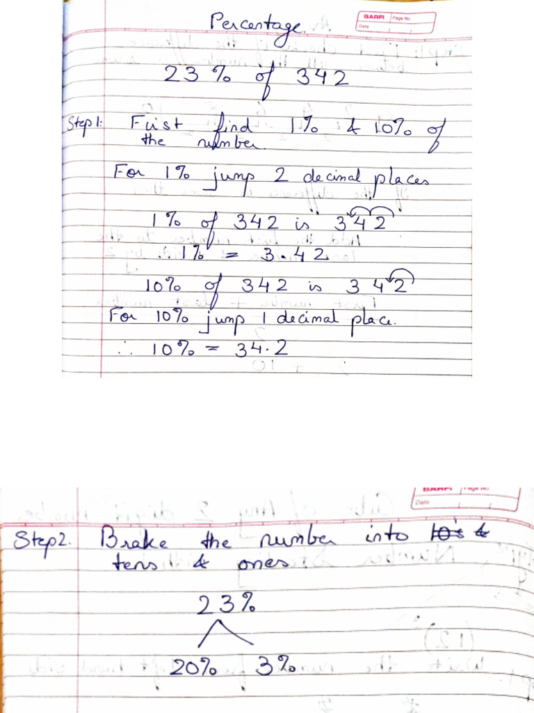 Percentage Steps | PDF