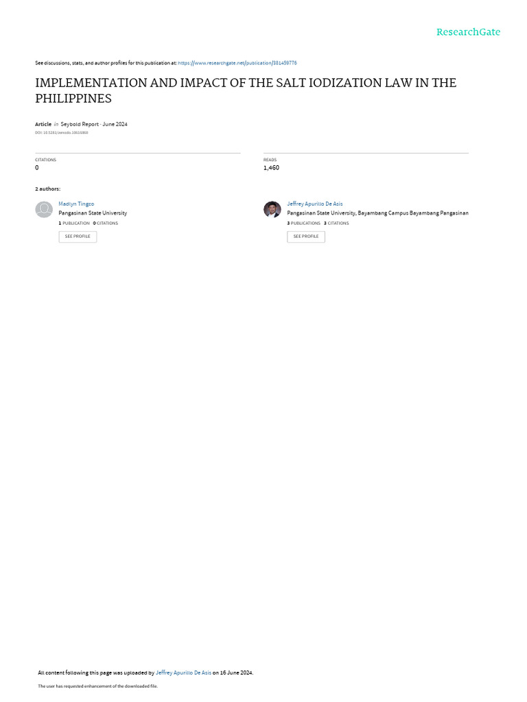 Implementation and Impact of ASIN in the Philippines | PDF | Mindanao ...