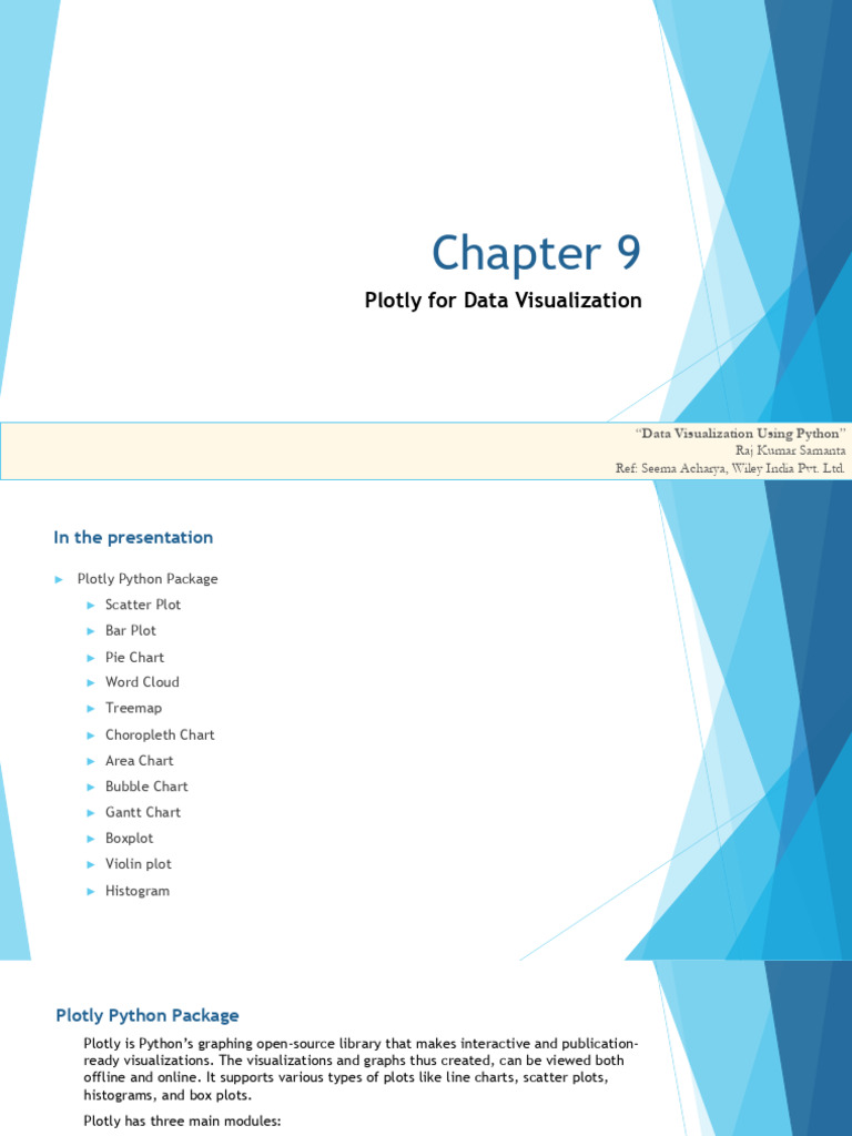 Chapter 9-Plotly For Data Visualization | PDF | Descriptive Statistics | Statistics