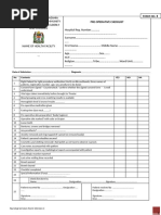 Pre Operative Checklist | PDF