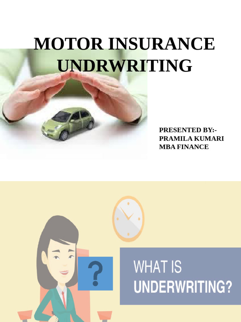 Motor Insurance Underwriting | PDF