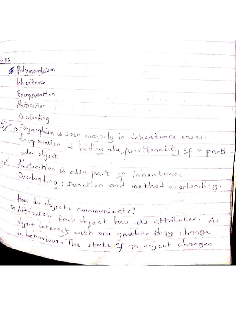 Introduction To Object Oriented Programming | PDF