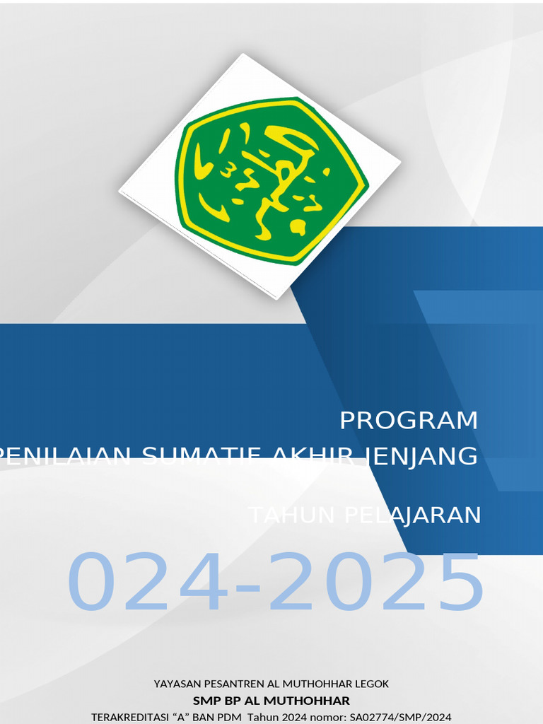 Program Kerja PSAJ 20242025 | PDF