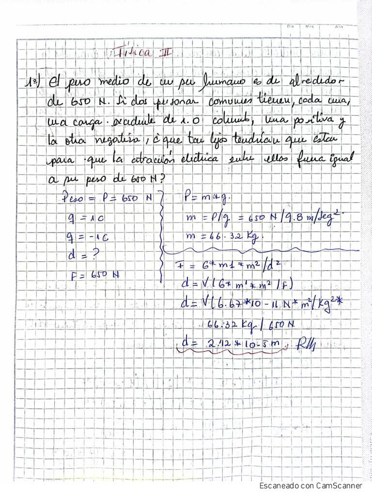 Jonathan Diaz Reyes Taller#1 Fisica | PDF