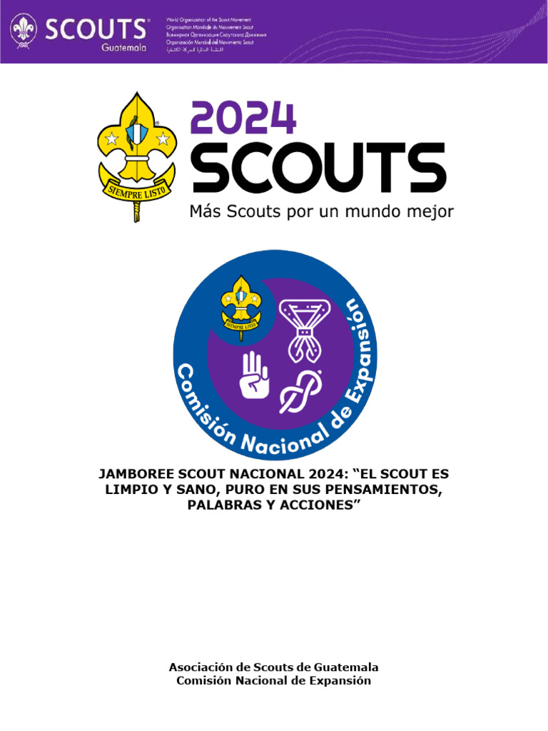 Ficha Técnica Jamboree Scout Nacional 2024 | PDF | Exploración | Juventud