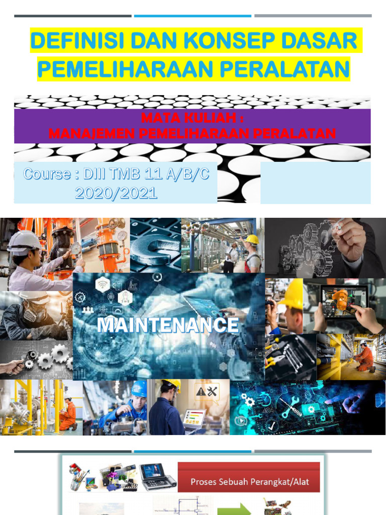 TM#2 Definisi Dan Konsep Dasar Pemeliharaan | PDF