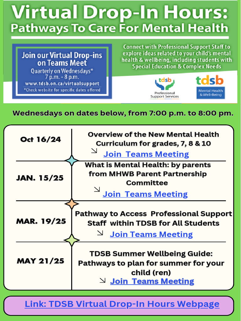 Virtual Drop-In Flyer 2024-25 | PDF