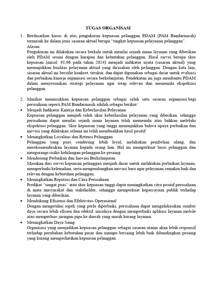 TUGAS ORGANISASI_ANNISA | PDF