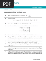 2023 AIME I Problem Solutions | PDF | Numbers | Complex Number