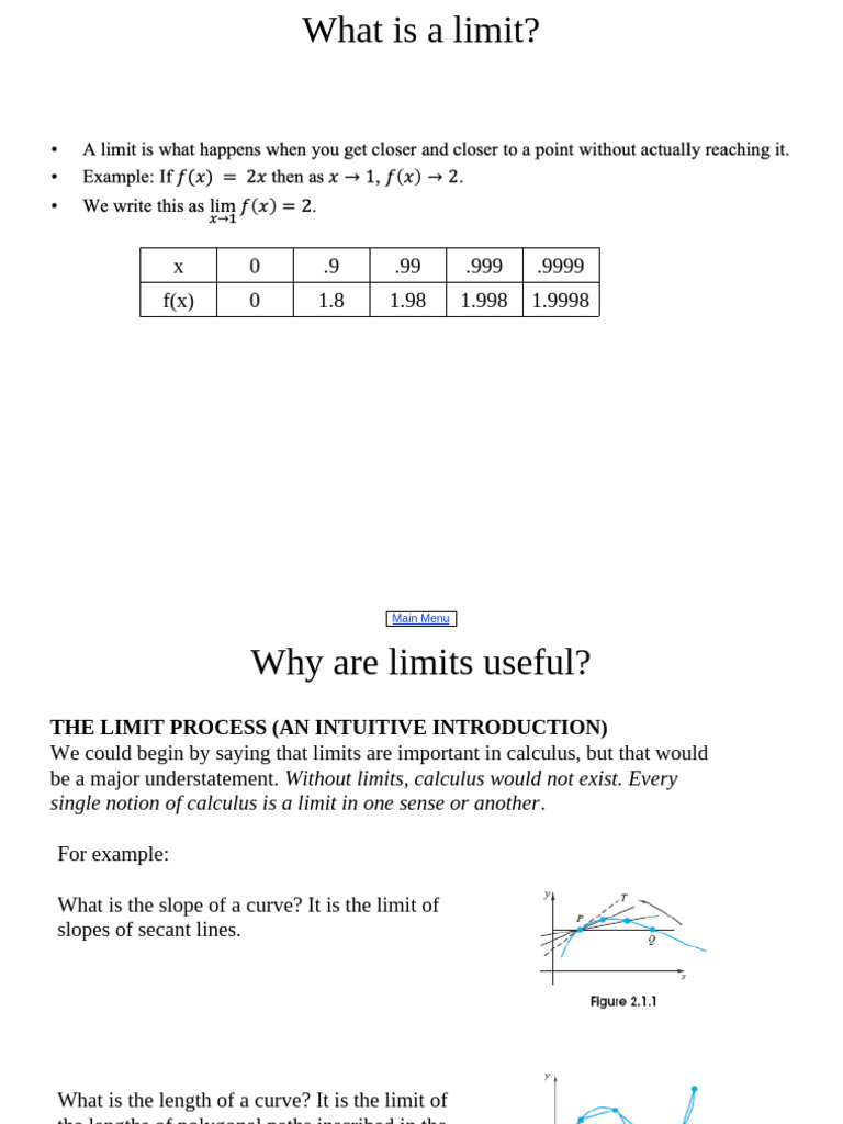 1. Limits and Continuity | PDF | Limit (Mathematics) | Continuous Function
