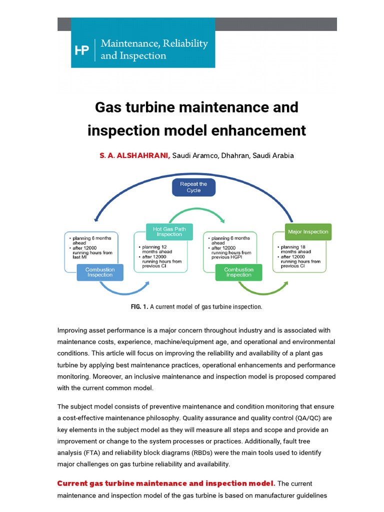 Maintenance, Reliability and Inspection-Alshahrani (Saudi Aramco) | PDF ...