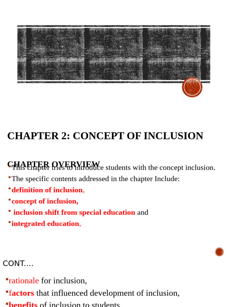 Chalper 2 PPT Inclussiveness | PDF | Inclusion (Education) | Special ...