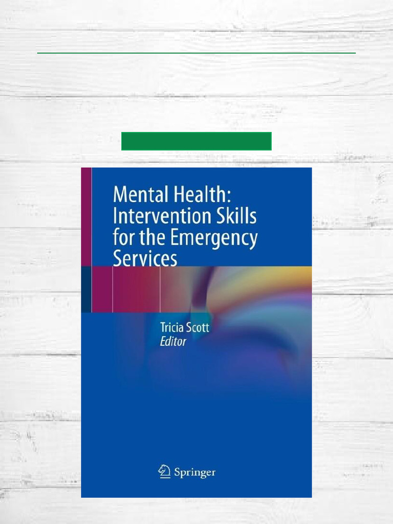 Explore Mental Health Intervention Skills For The Emergency Services ...