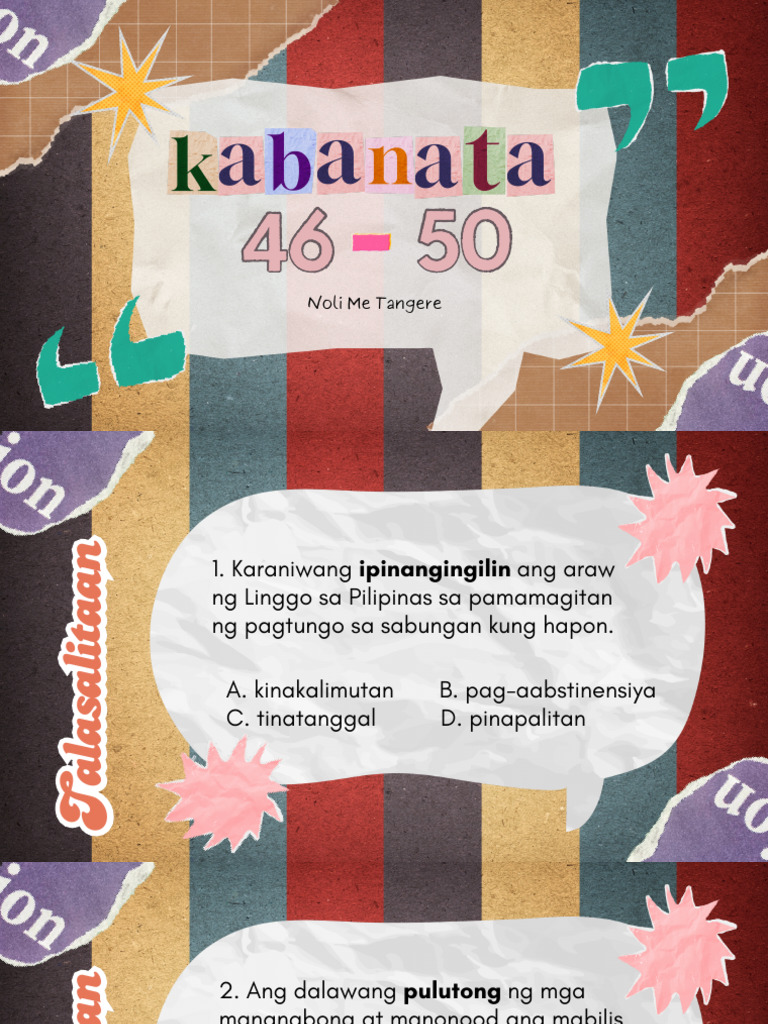 Kabanata 46-50 - Group 2 PDF | PDF