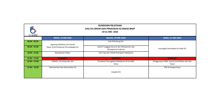 Rundown Training Online 19-21 MEI 2025 | PDF