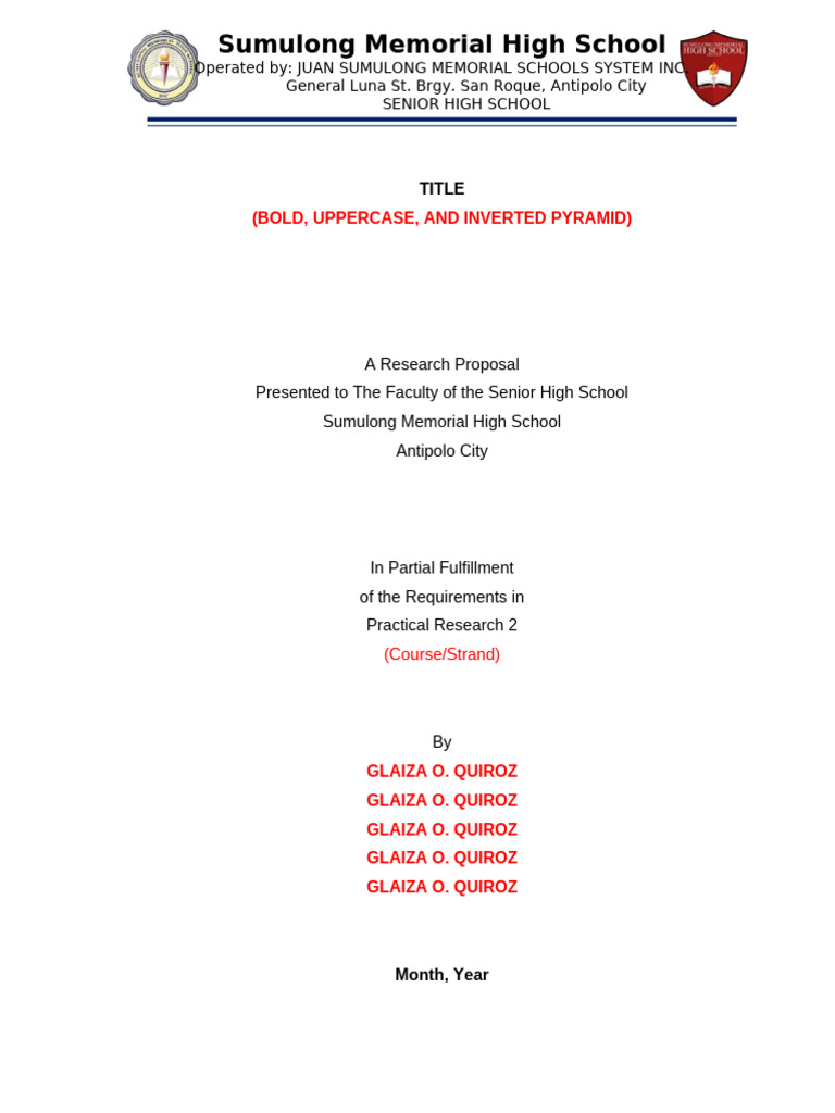 PR2 Template - Research Proposal Final Project 1 | PDF | Statistics ...