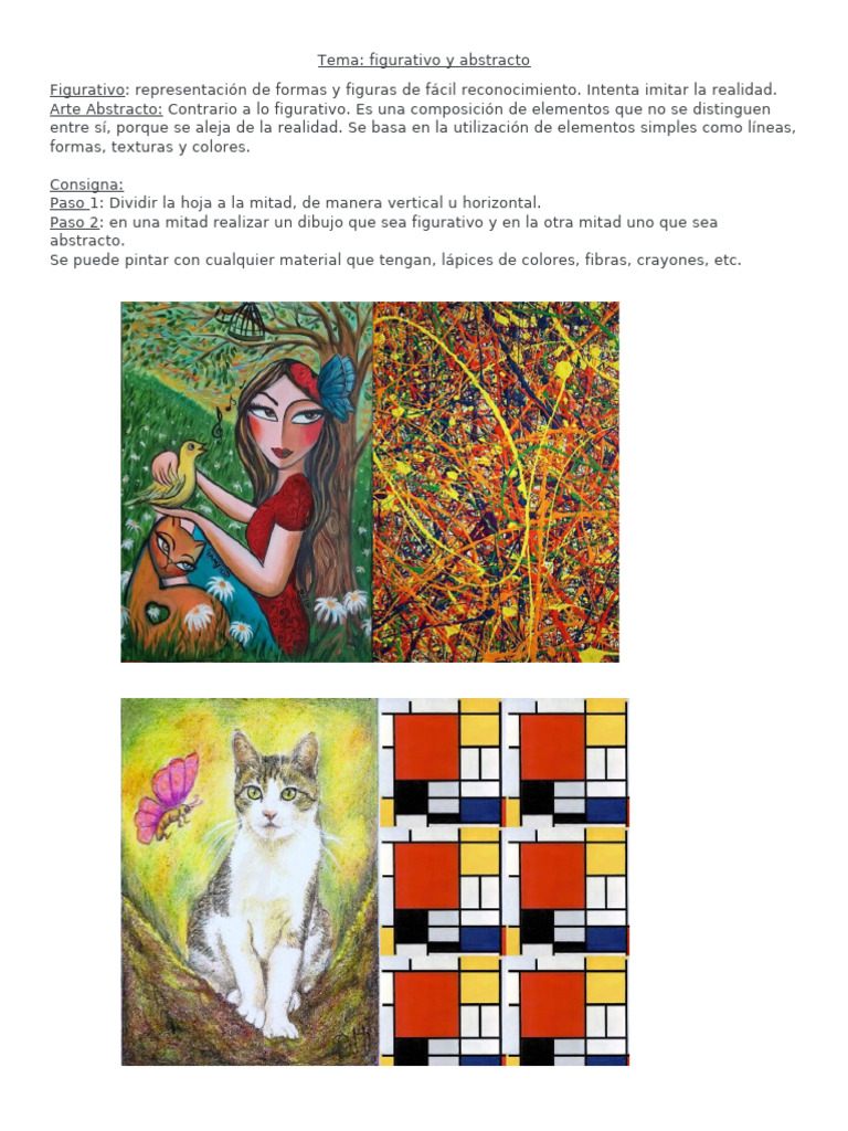 Actividad 3A Figurativo Abstracto | PDF
