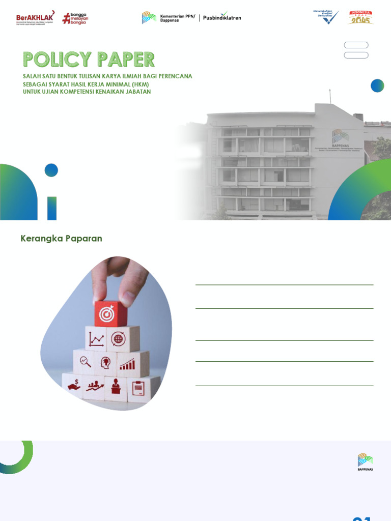 Panduan Penulisan Policy Paper Bappenas | PDF