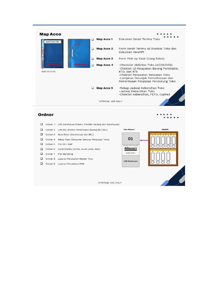 Materi Administrasi (Odner & Map Acco) | PDF