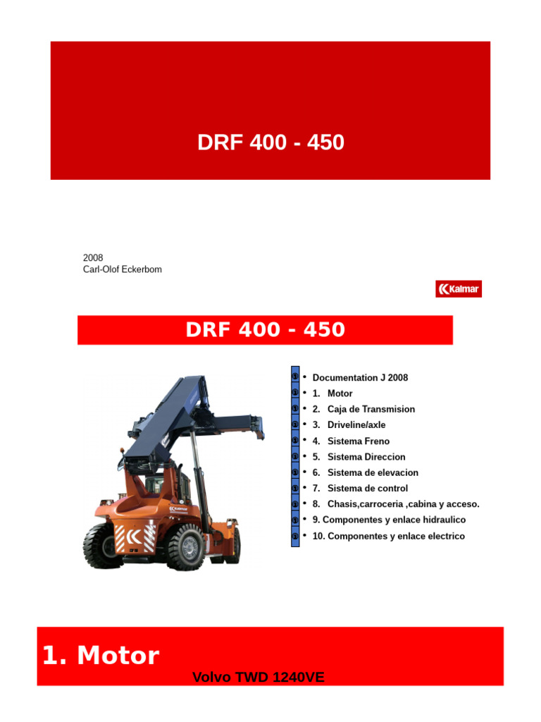Componentes y Sistemas DRF 400-450 | PDF | Bomba | Presión