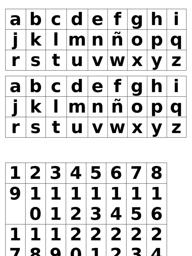 Alphabet and Number Sequences | PDF